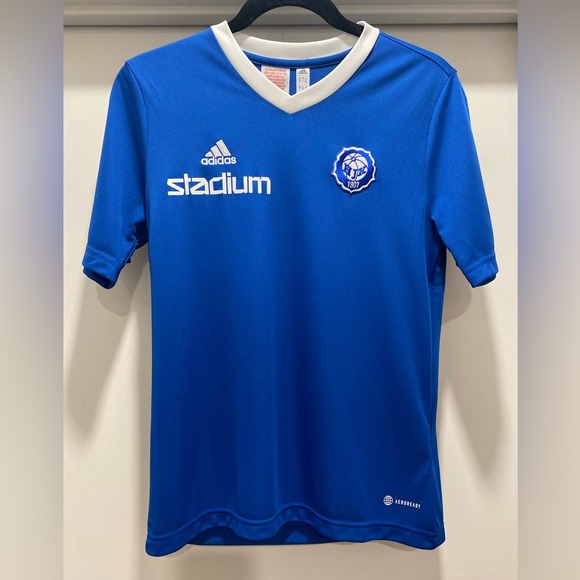 adidas | Shirts & Tops | Adidas Stadium Royal Blue Blokecore Hjk 97 ...